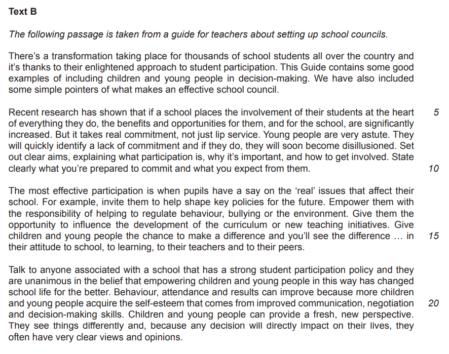 Model Answer: Speech | CIE IGCSE English Language Revision Notes 2020