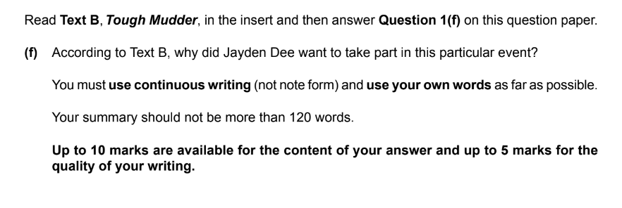 Question 1 Summary: Model Answer | CIE IGCSE English Language Revision ...