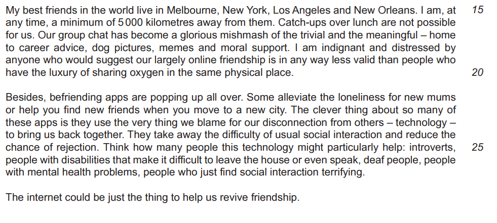 Question 1 Model Answer: Article | CIE IGCSE English Language Revision ...