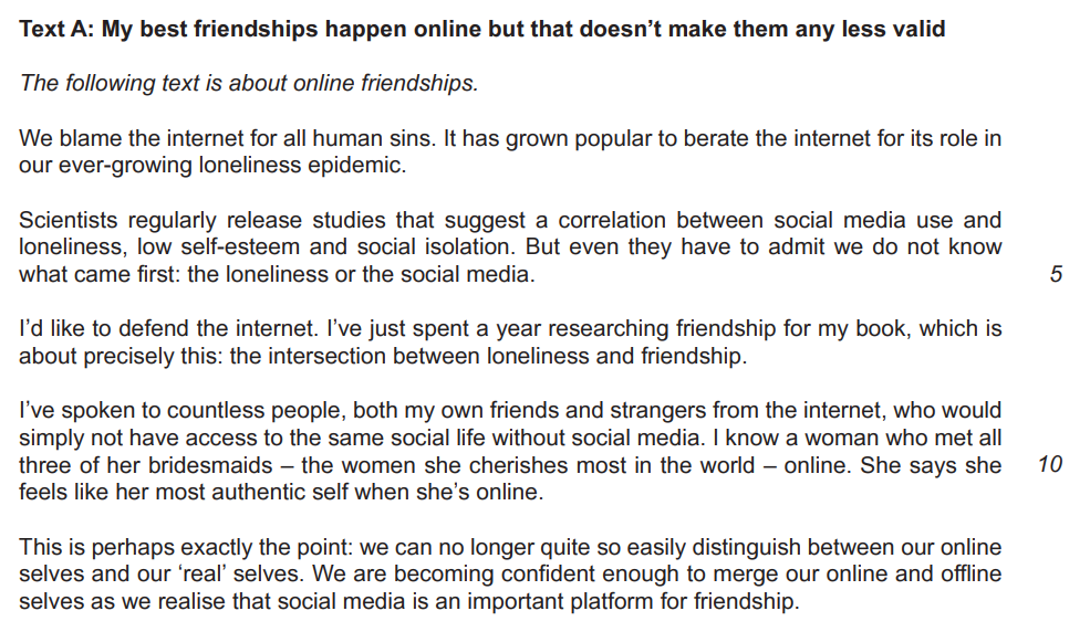 Model Answer: Article | CIE IGCSE English Language Revision Notes 2020