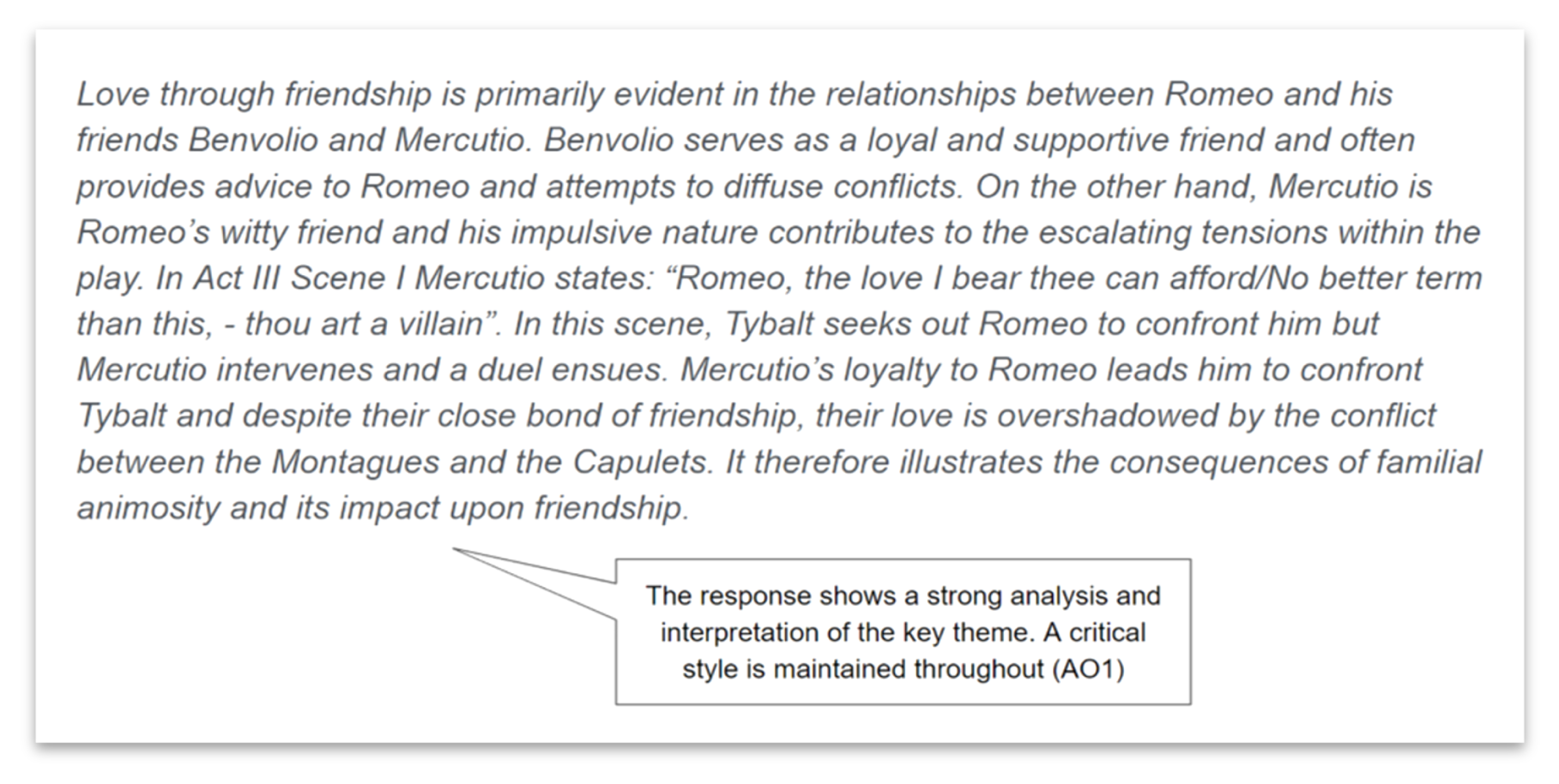 Part B: Mark Scheme & Model Answer | Edexcel GCSE English Literature ...