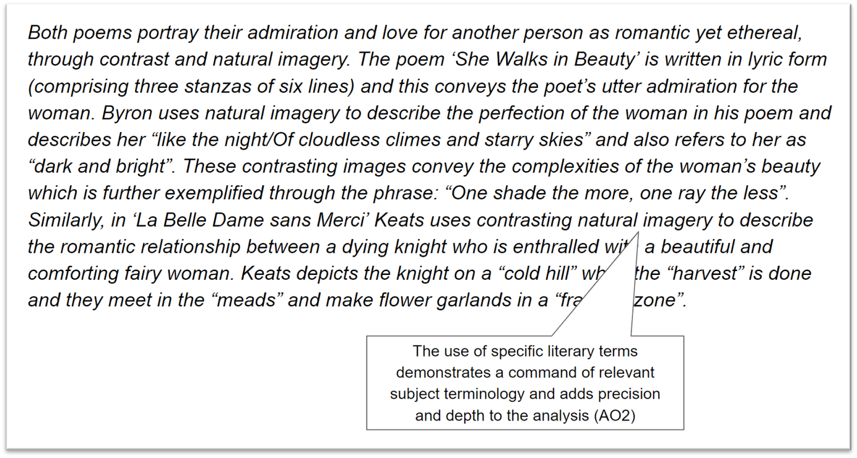 Mark Scheme & Model Answer | Edexcel GCSE English Literature Revision ...