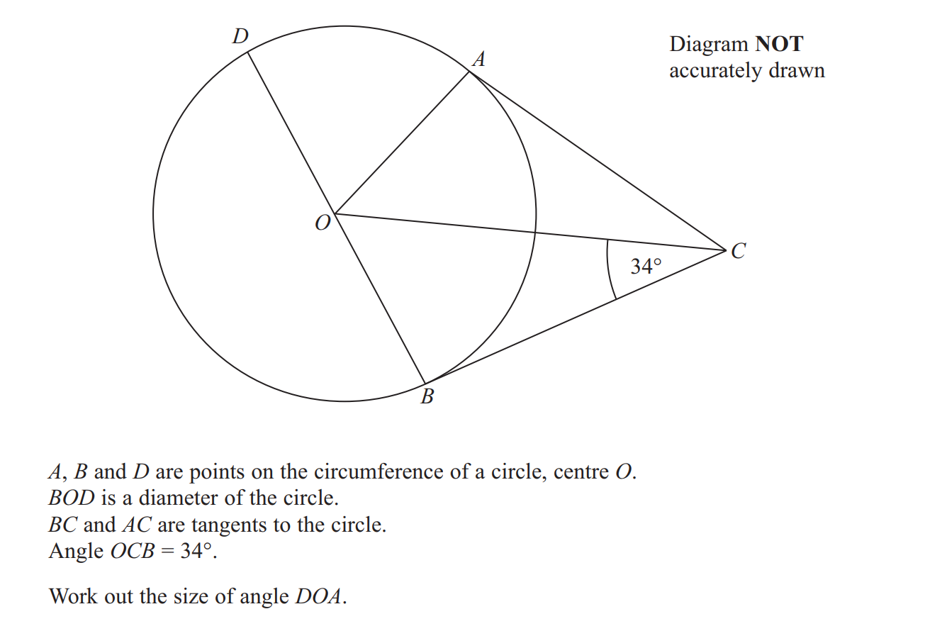 Circle Theorems | OCR GCSE Maths: Higher Exam Questions & Answers 2015