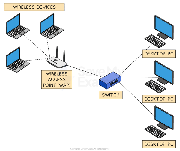 Types of Network | AQA GCSE Computer Science Revision Notes 2020 | Save ...