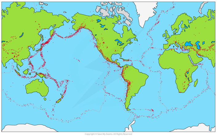 Global Distribution of Tectonic Hazards | Edexcel A Level Geography ...