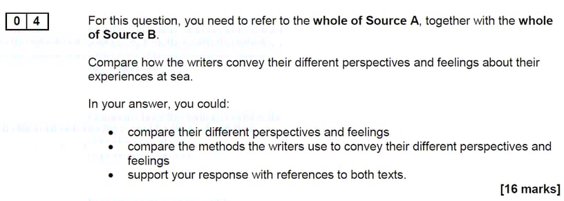 Paper 2 Question 4 Skills: Comparing Texts | AQA GCSE English Language ...
