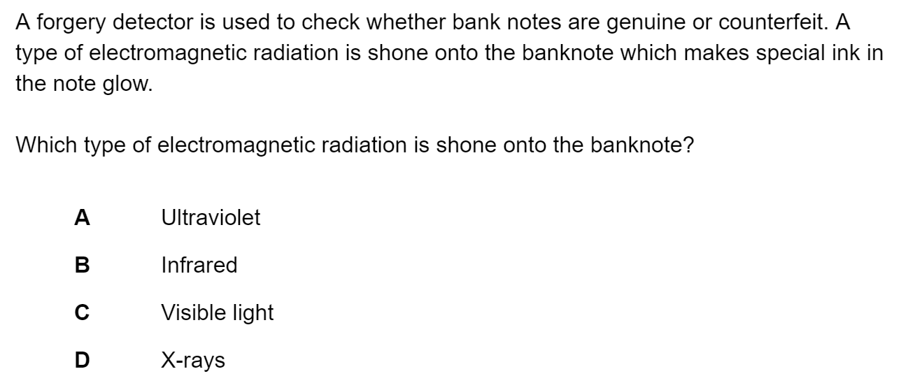 Electromagnetic Spectrum | CIE IGCSE Physics Questions & Answers 2022 ...