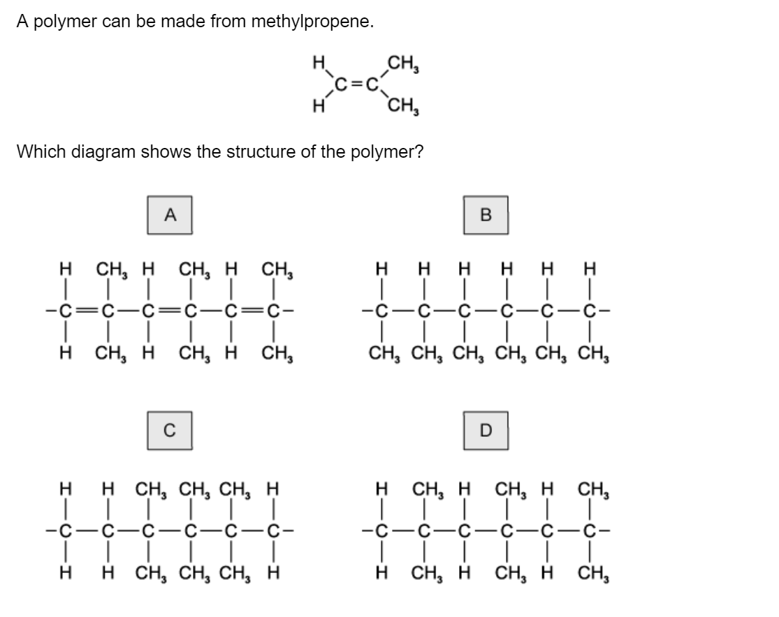 Polymers | CIE IGCSE Chemistry Multiple Choice Questions 2022 (Hard ...