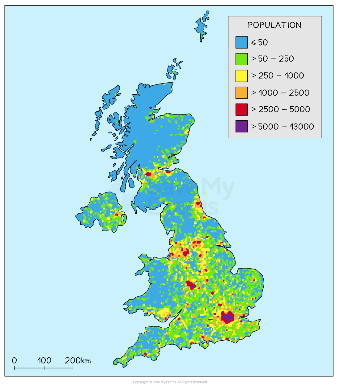 United Kingdom Population Density