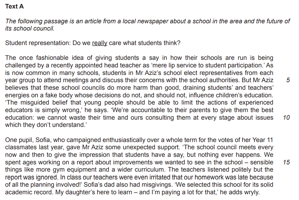 Student Representative Speeches Of The Students, By The Students, For