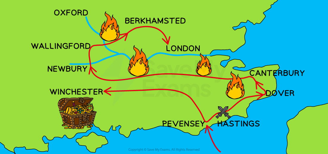 William The Conqueror Map