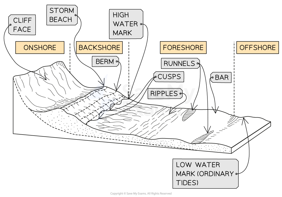 Beach Profile Diagram