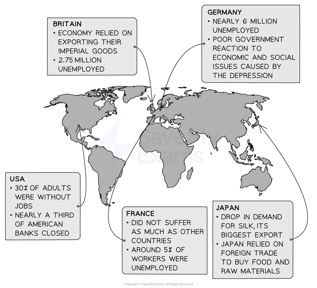 Great Depression Map