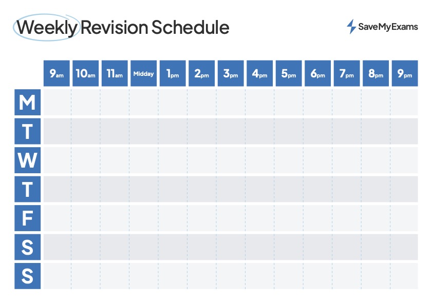 How To Make A Revision Timetable A Level - Infoupdate.org