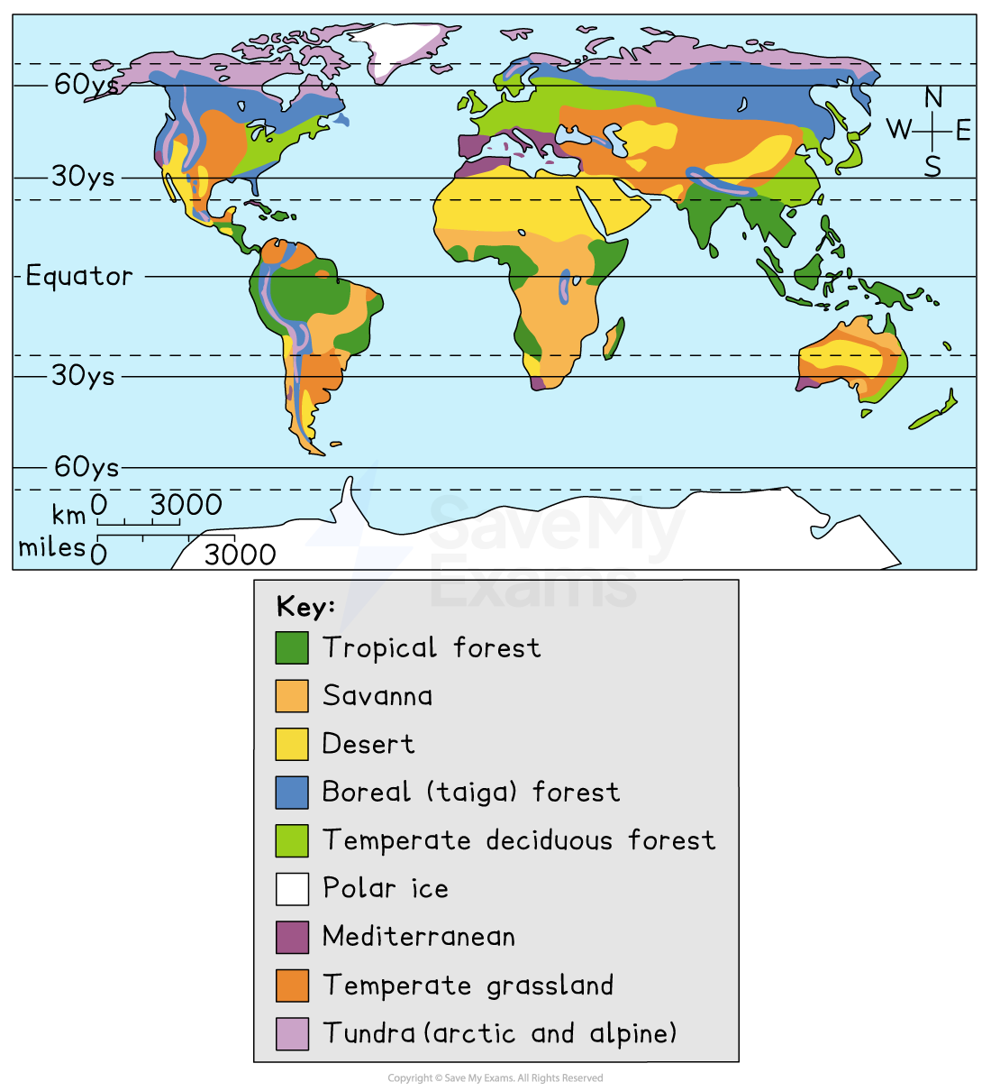 Terrestrial Biomes Map Biomes « KaiserScience