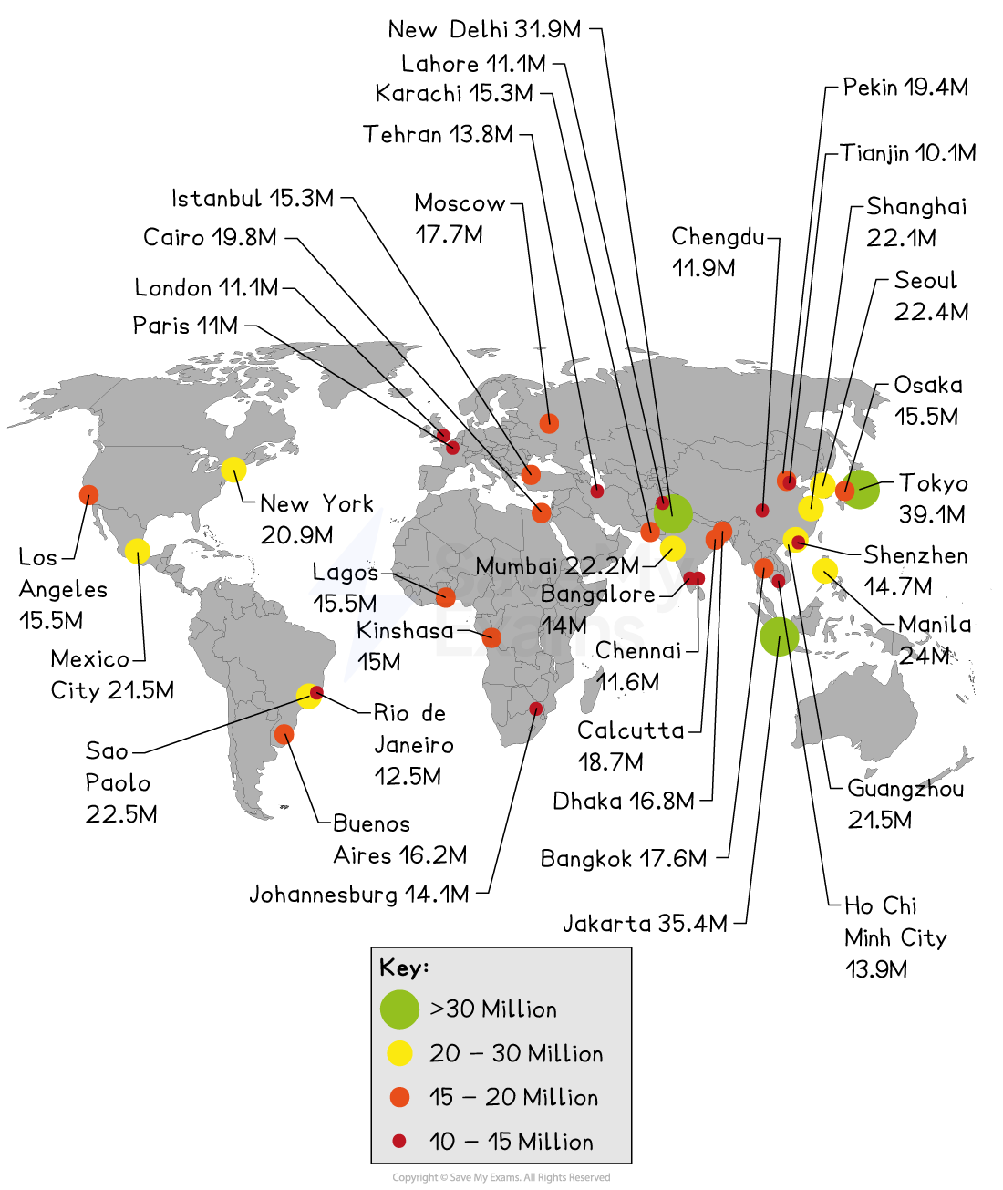Urbanization Map Ap Human Geography