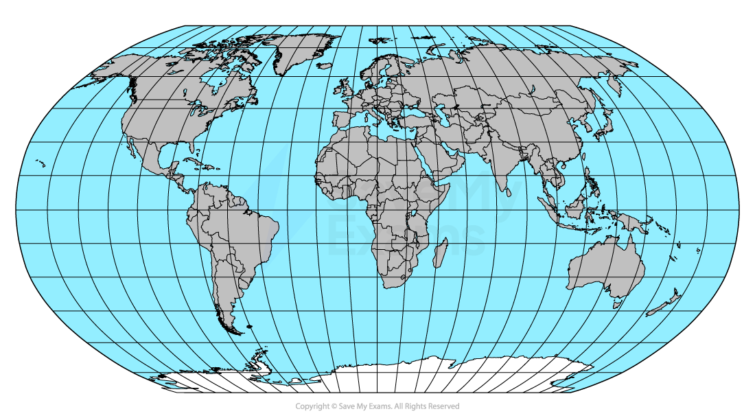 Robinson Projection The Robinson Projection – Robinson Map Library