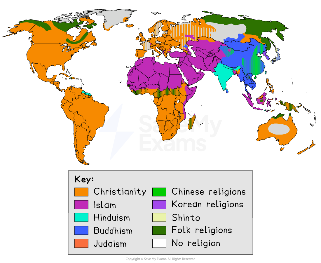 Origin Islam Religion Map Map Of World Religions 1921x956 This Is