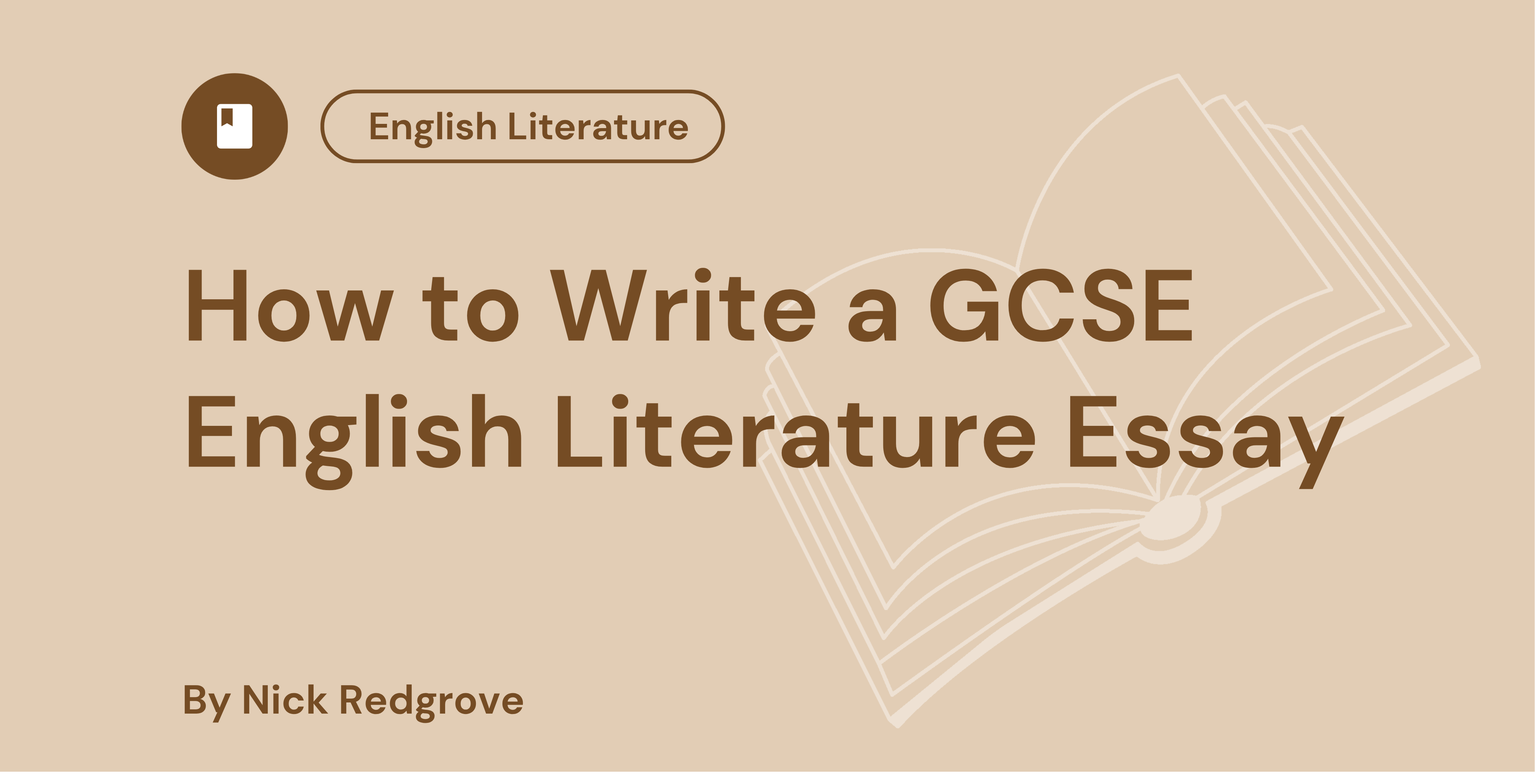How to Write a GCSE English Literature Essay