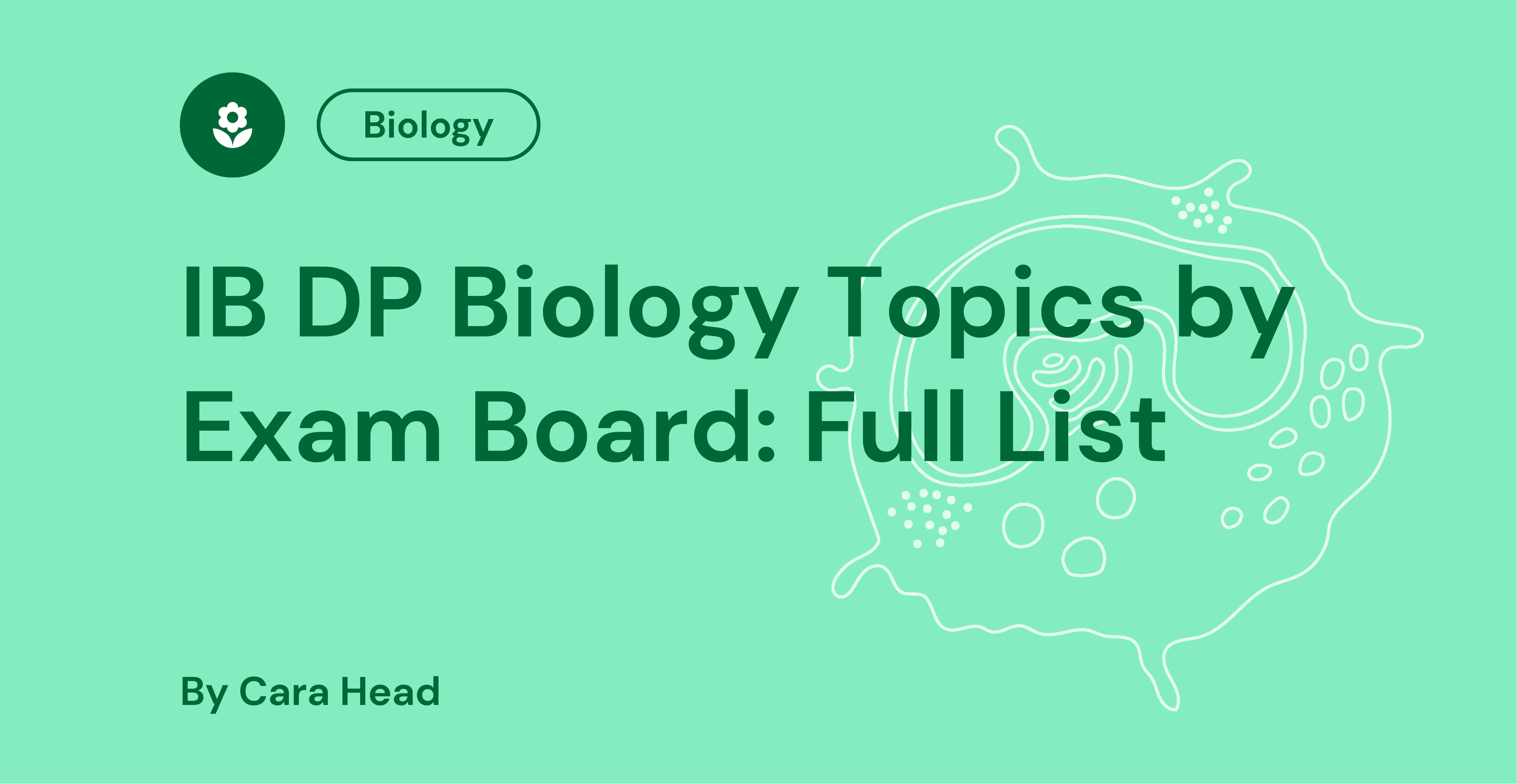 IB DP Biology Topics by Exam Board: Full List