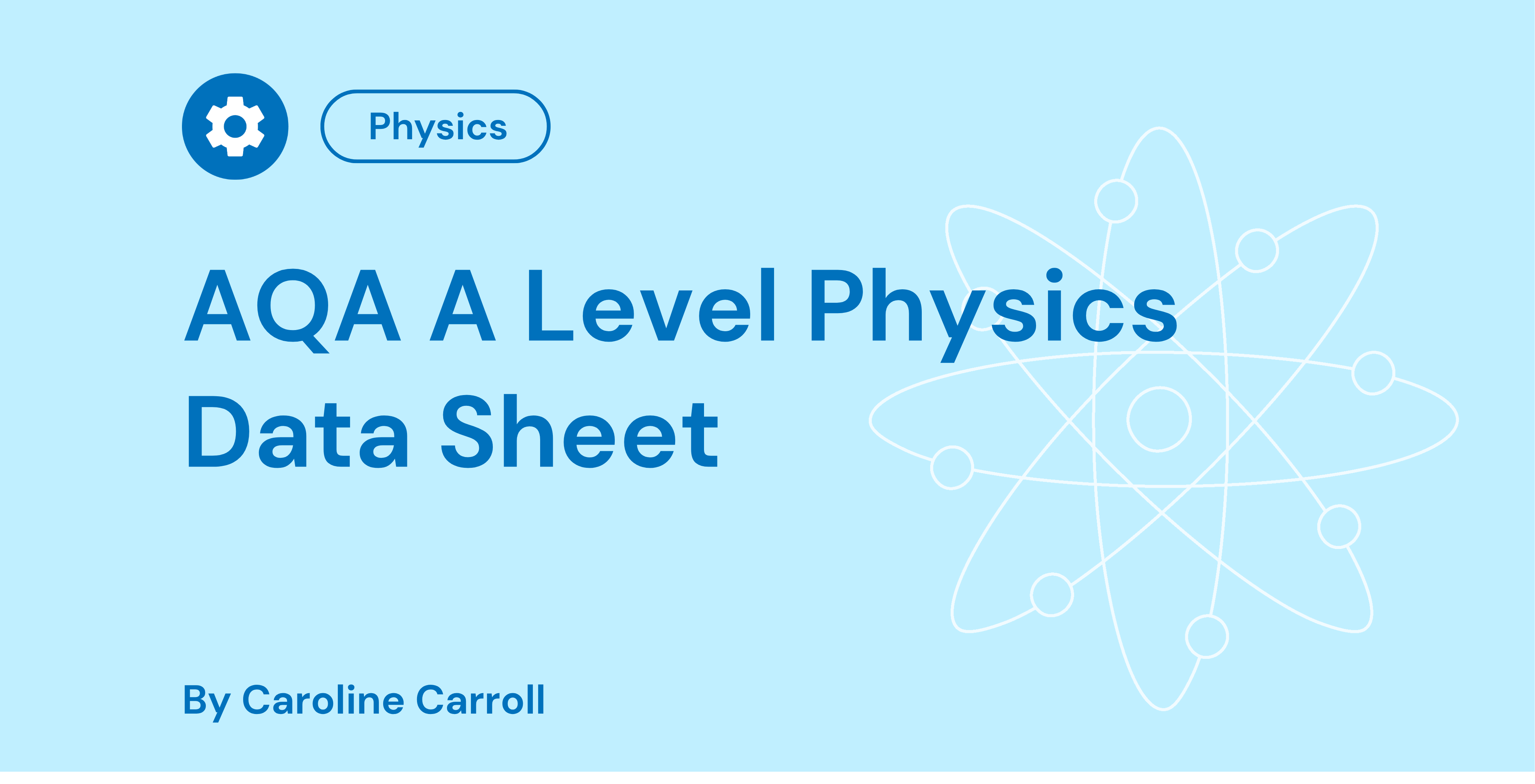 AQA A Level Physics Data Sheet