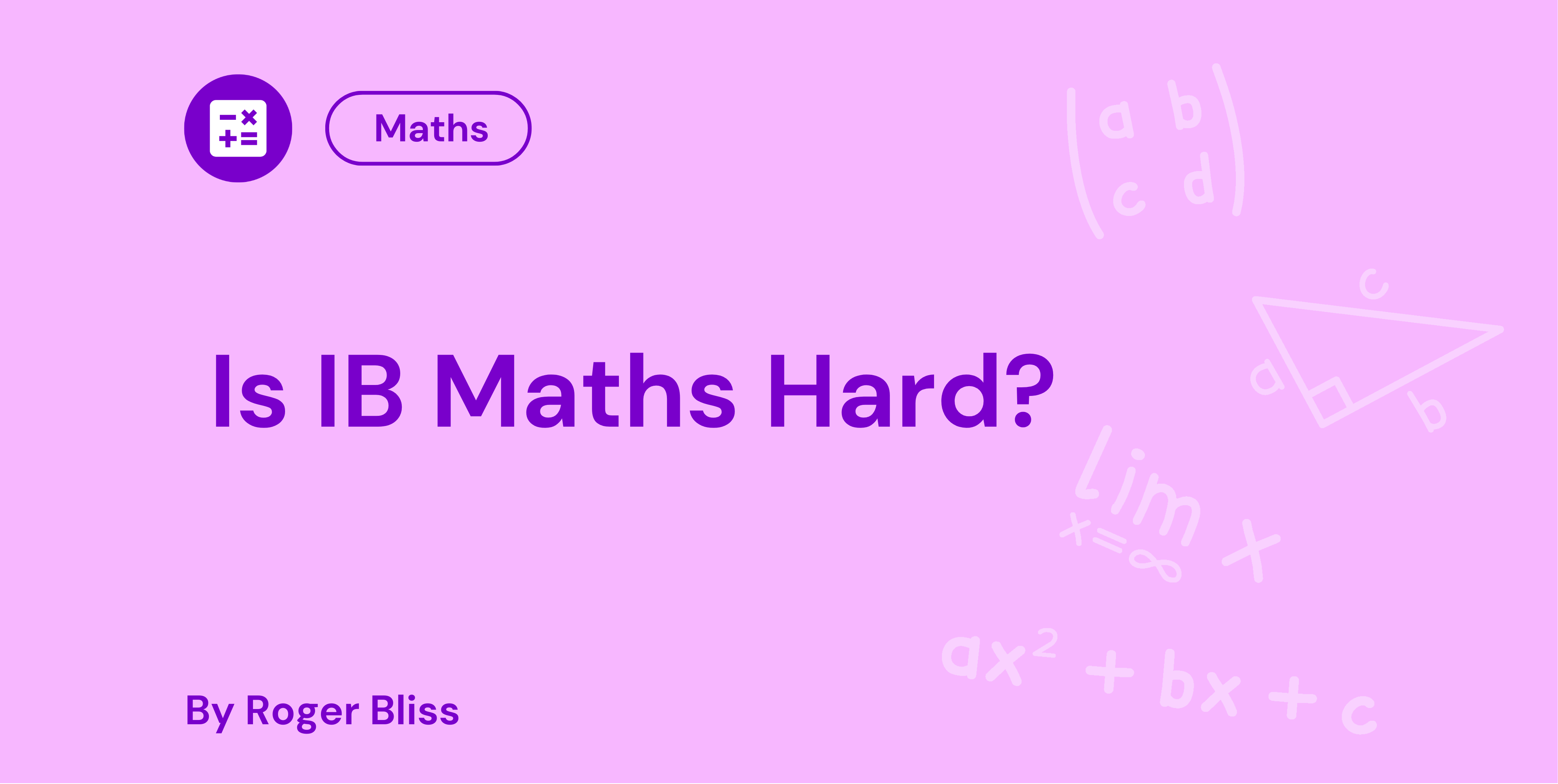Is IB Maths Hard?