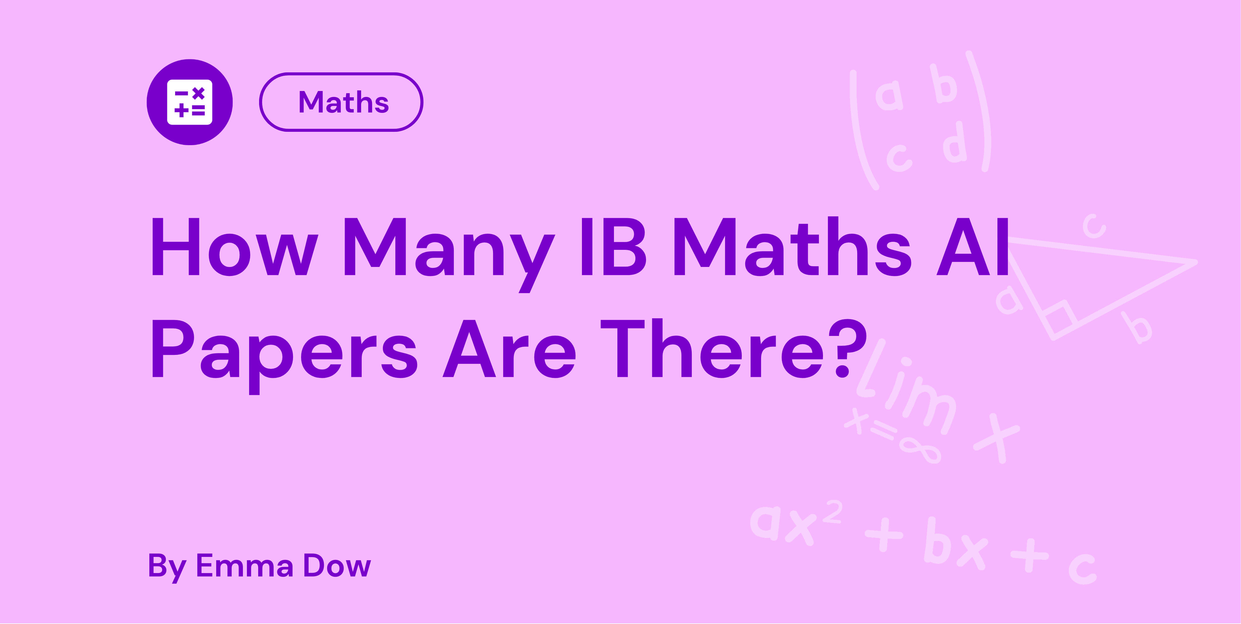 How Many IB Maths AI Papers Are There?