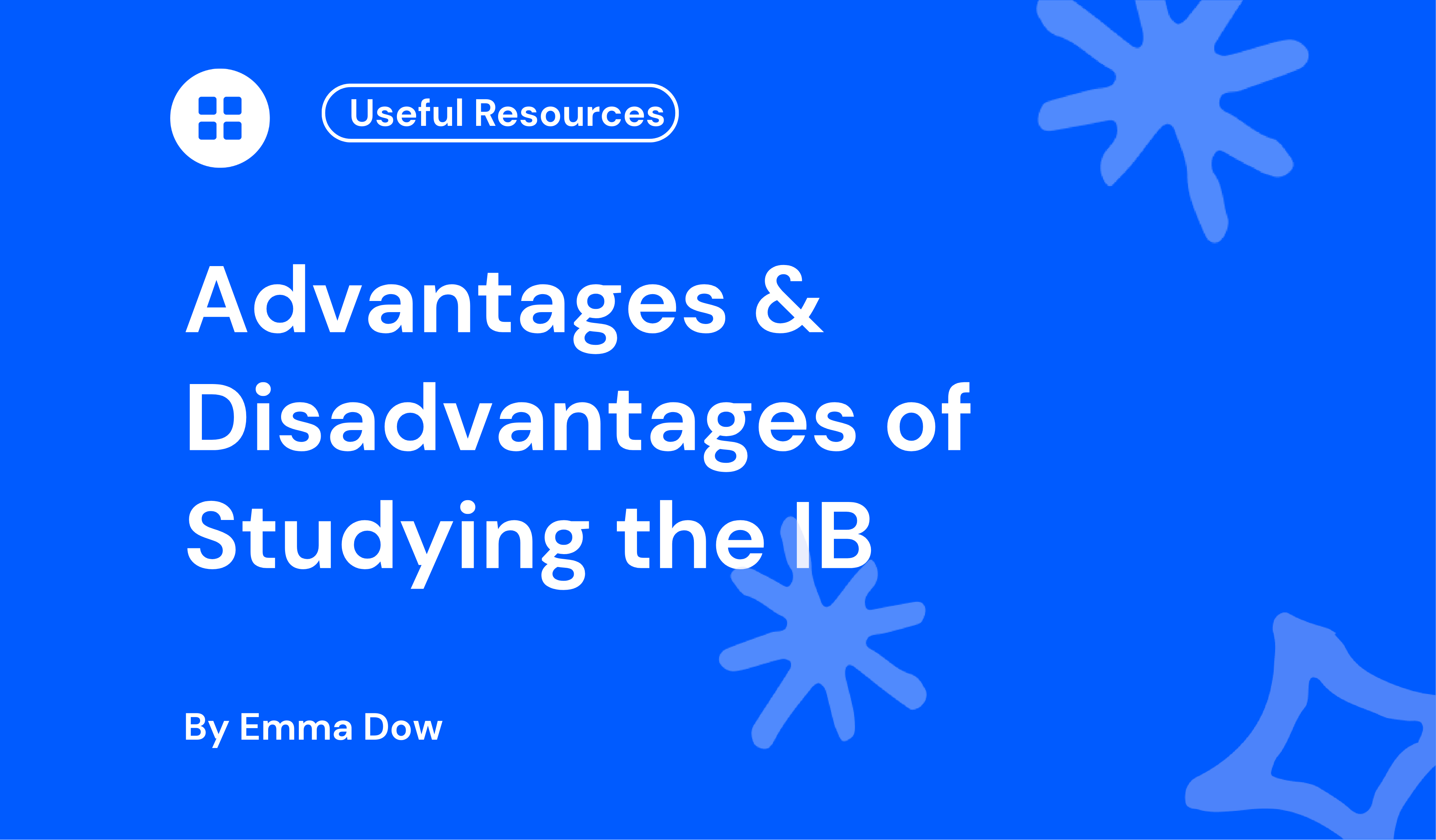 Advantages & Disadvantages of Studying the IB