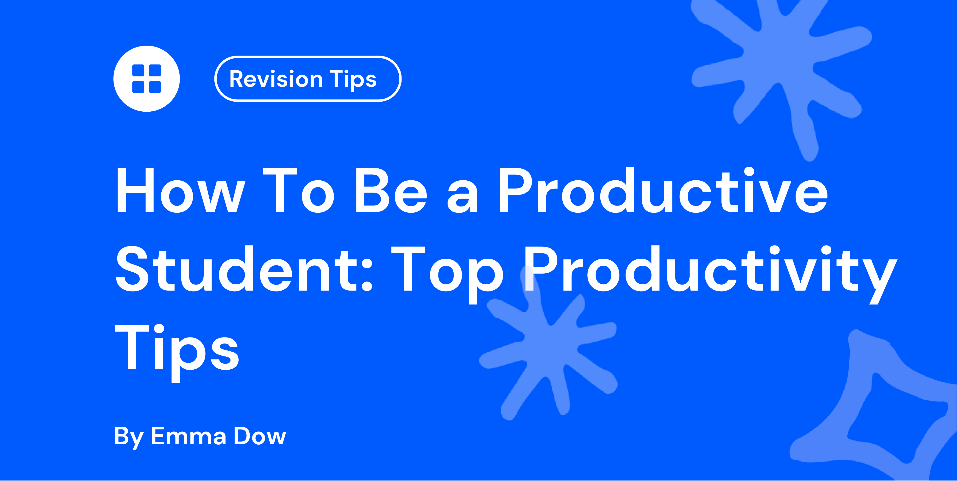 How To Be a Productive Student