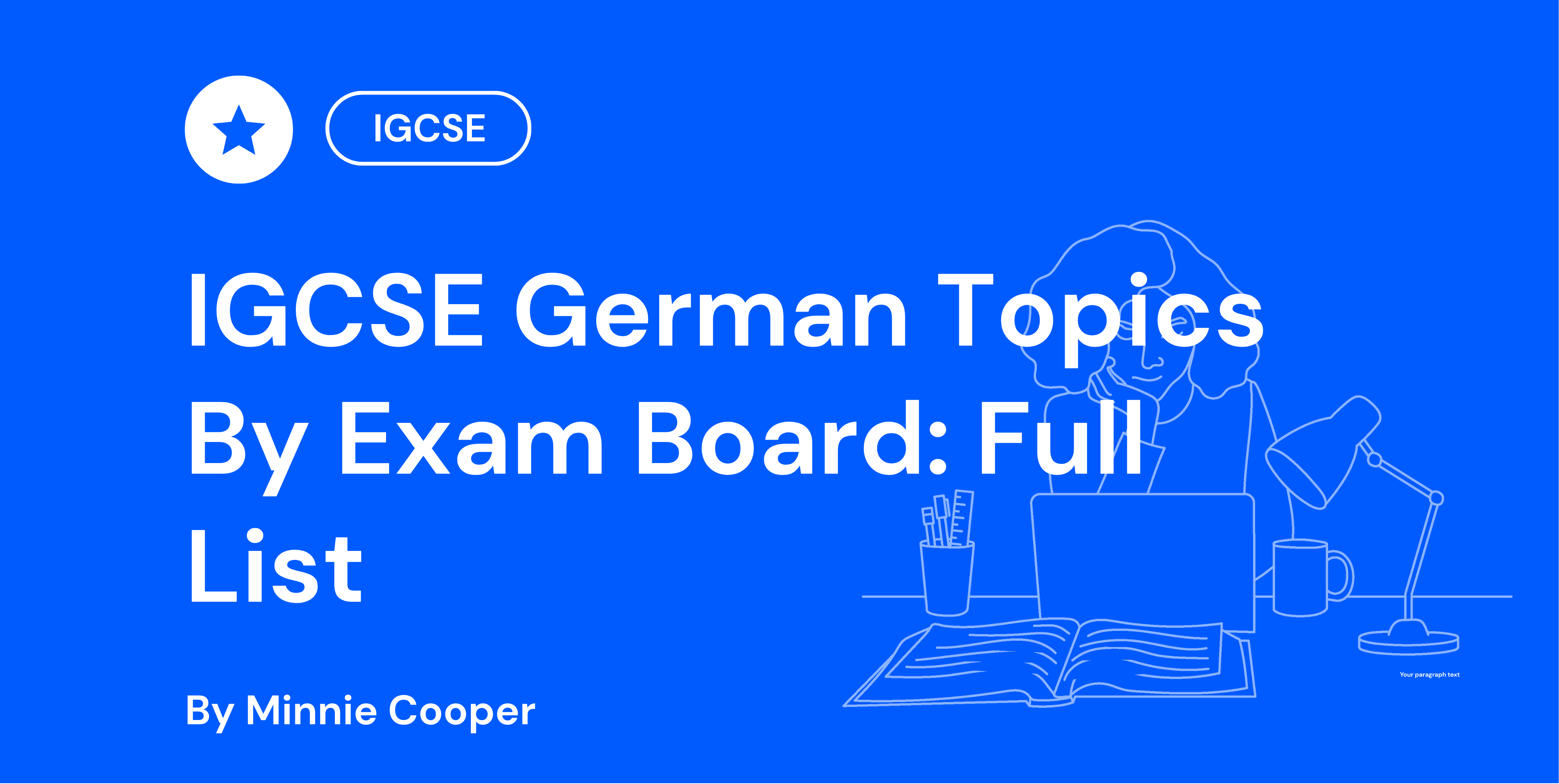 IGCSE German Topics by Exam Board