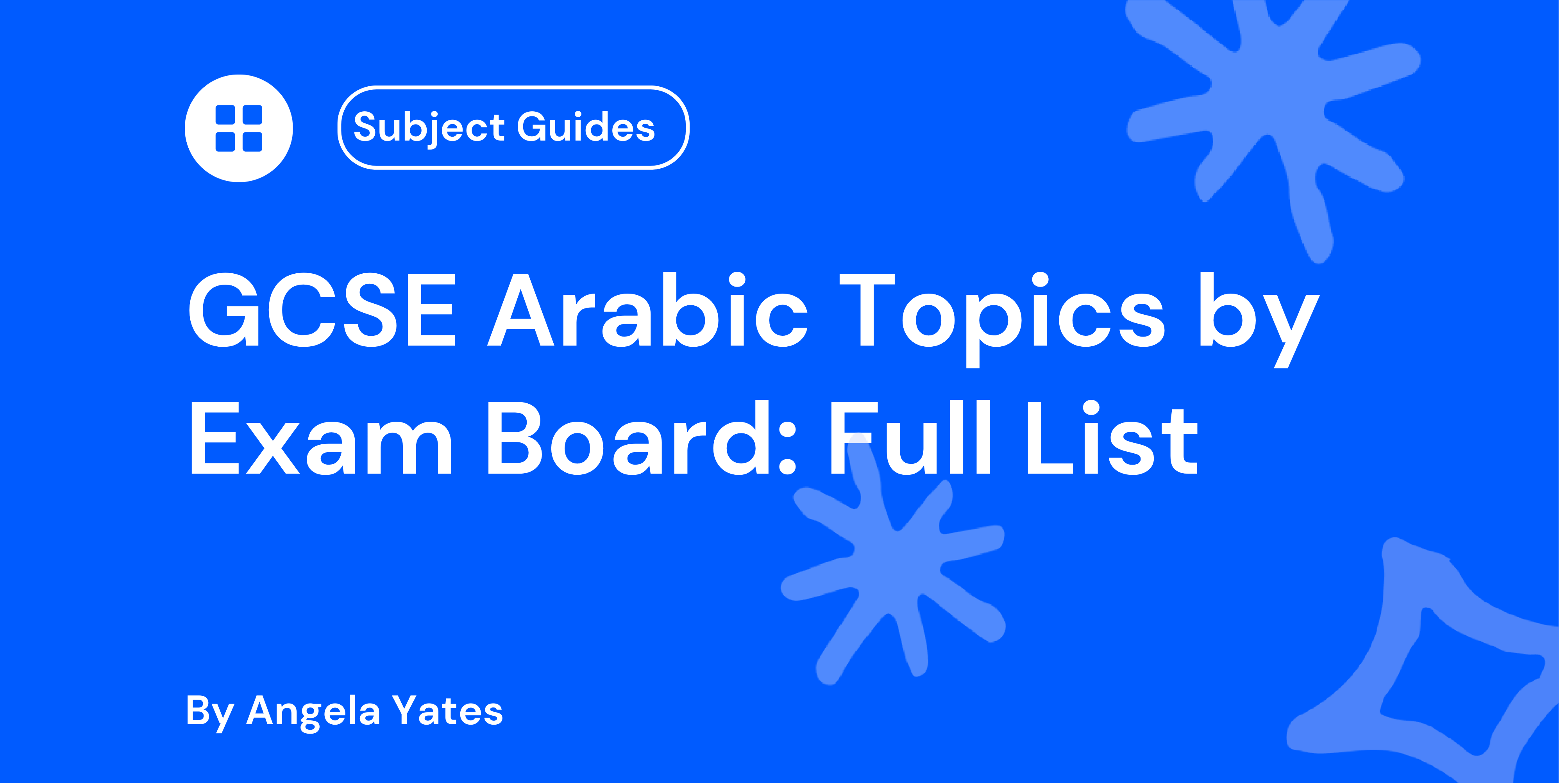 GCSE Arabic Topics by Exam Board