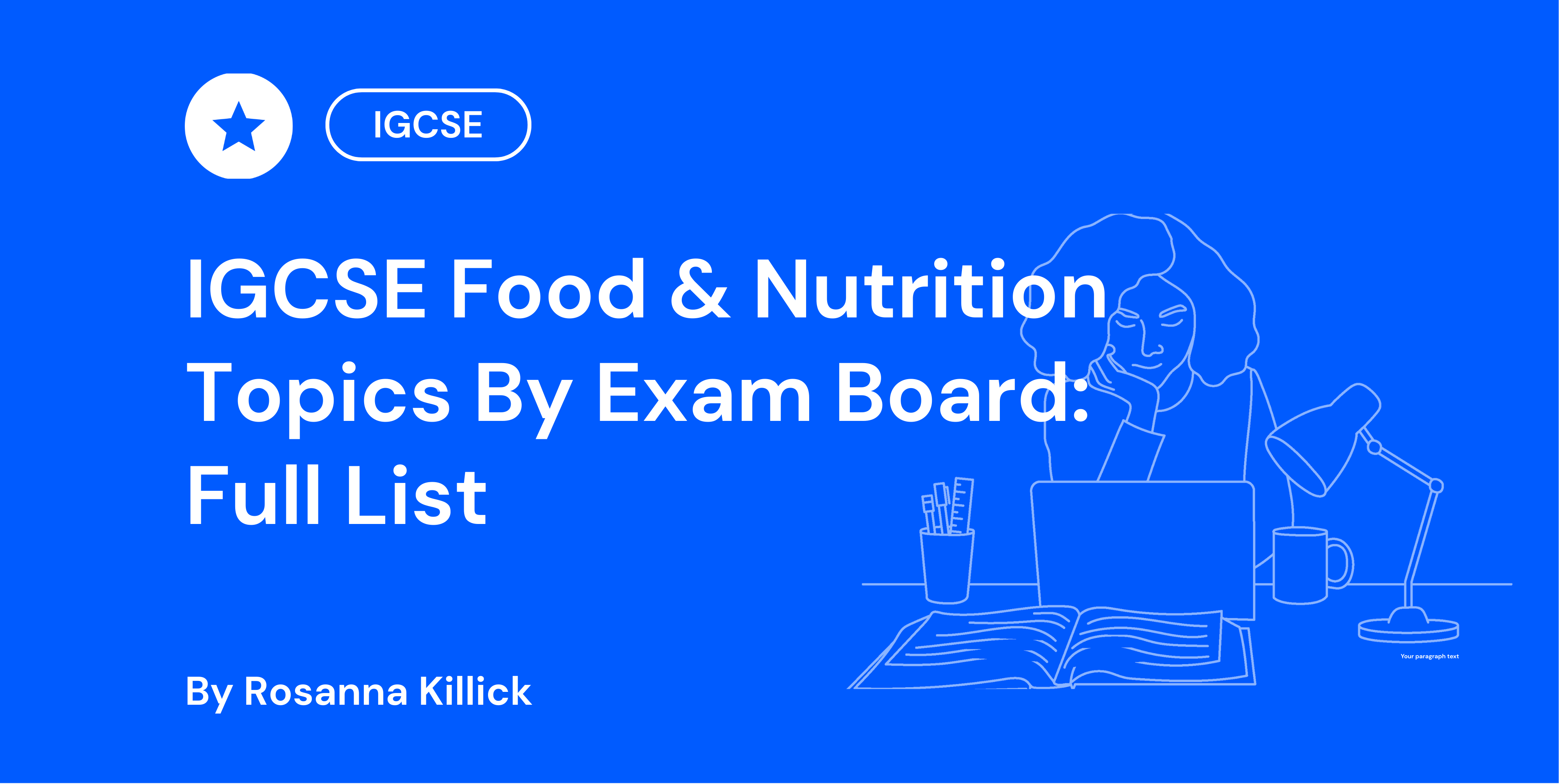 IGCSE Food & Nutrition Topics By Exam Board: Full List